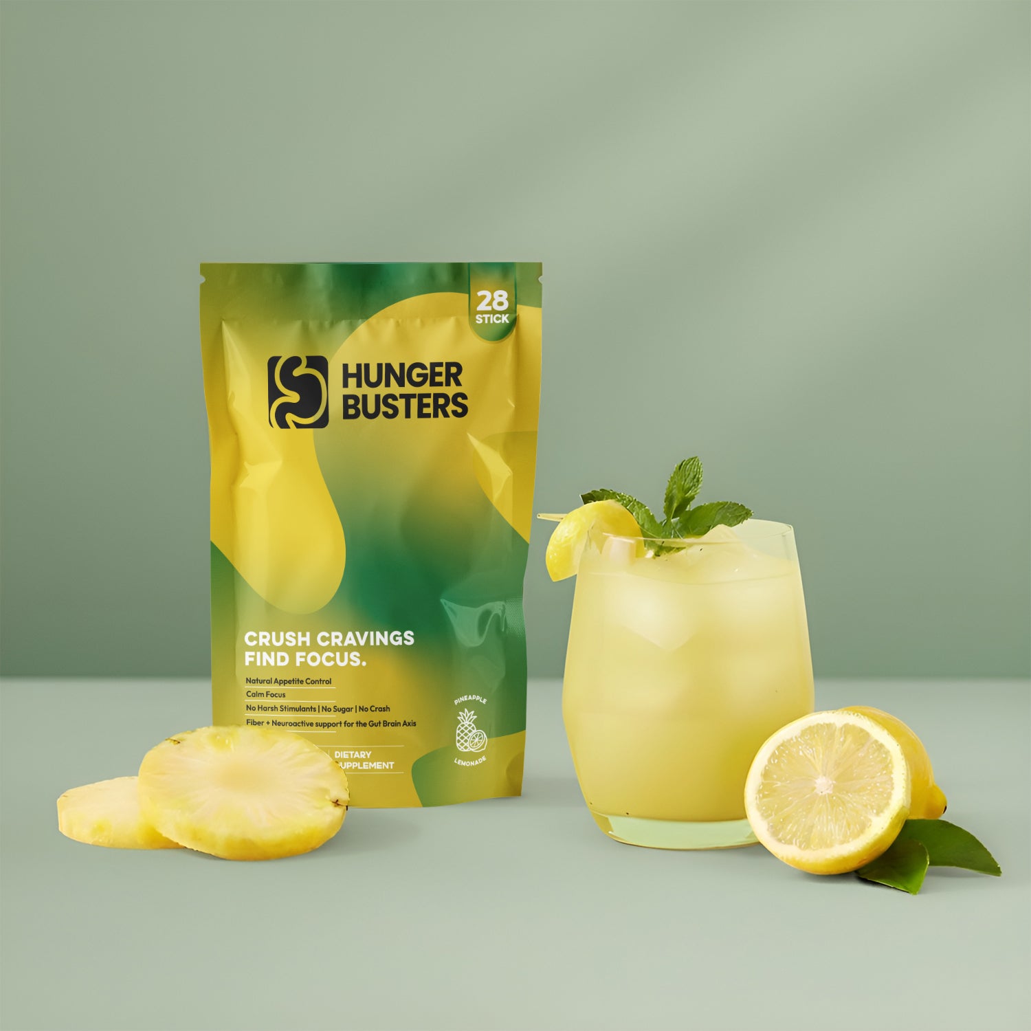 Hunger Busters | Craving Control Drink Pineapple Lemonade — 28 Serving ...