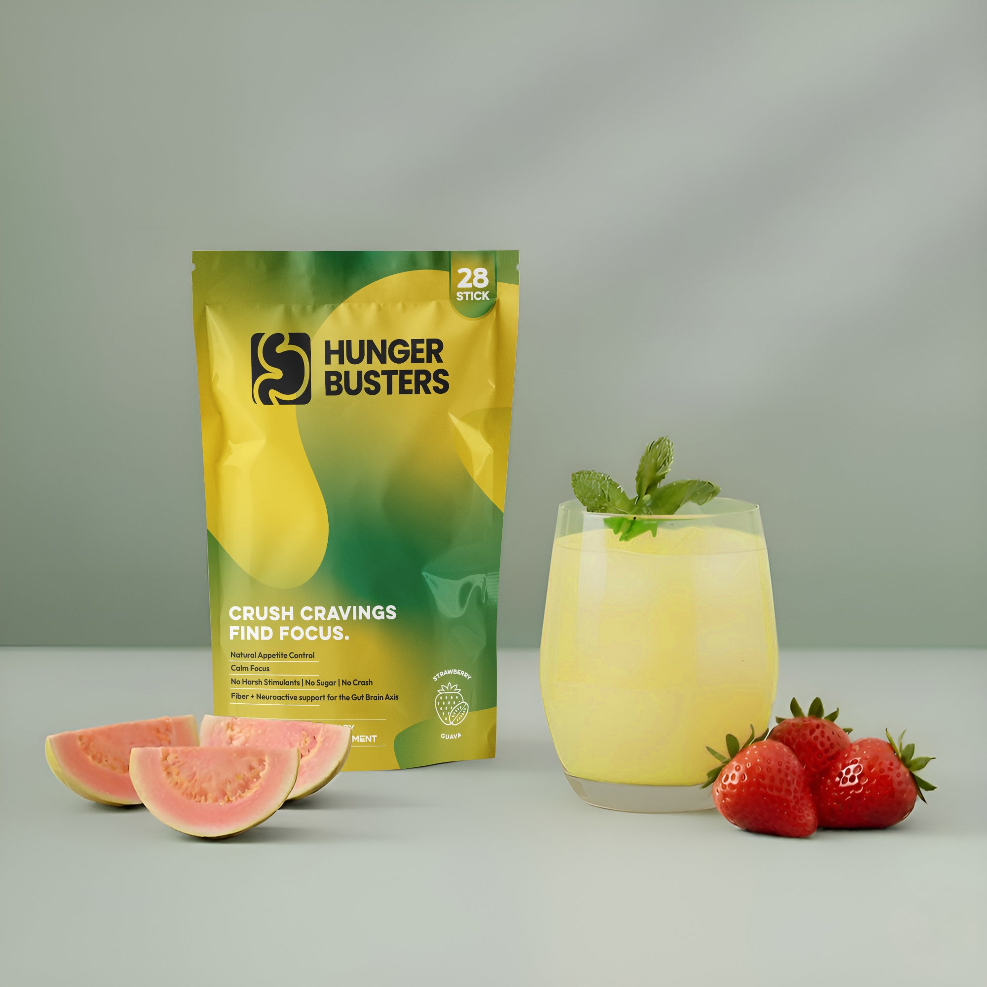 Hunger Busters | Craving Control Drink Strawberry Guava — 28 Servings ...
